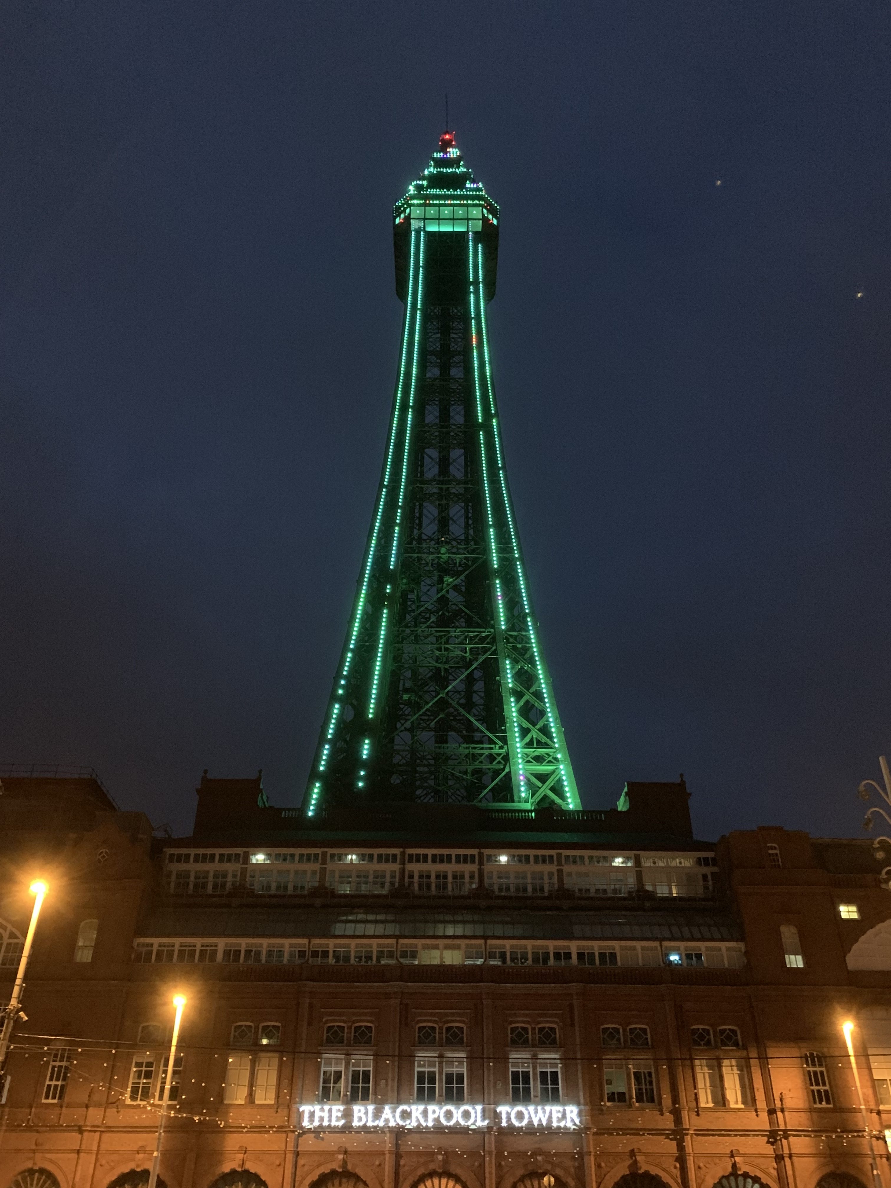 Lighting Up Blackpool Tower For Lyme Disease Residential Parks Lighting Up Blackpool Tower For Lyme Disease Residential Parks